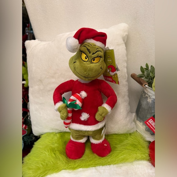 Dr. Seuss | Holiday | The Grinch Animated Greeter Plush Side Stepper ...